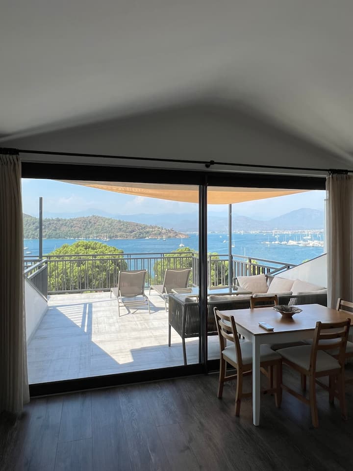 Modern Hillside Flat With Breathtaking Sea Views - Fethiye
