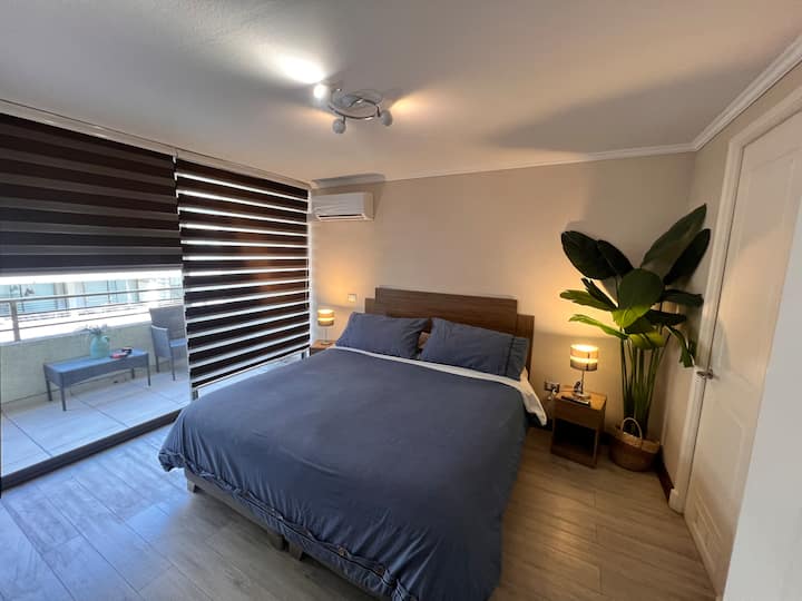 Apartamento Céntrico Con A/c, Cama King Y Cocina - Chili