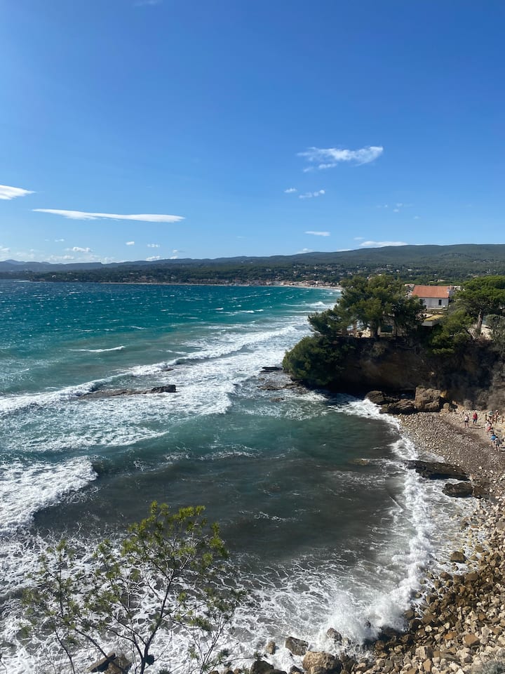 Studio Vacance Bord De Mer Clim - Saint-Cyr-sur-Mer