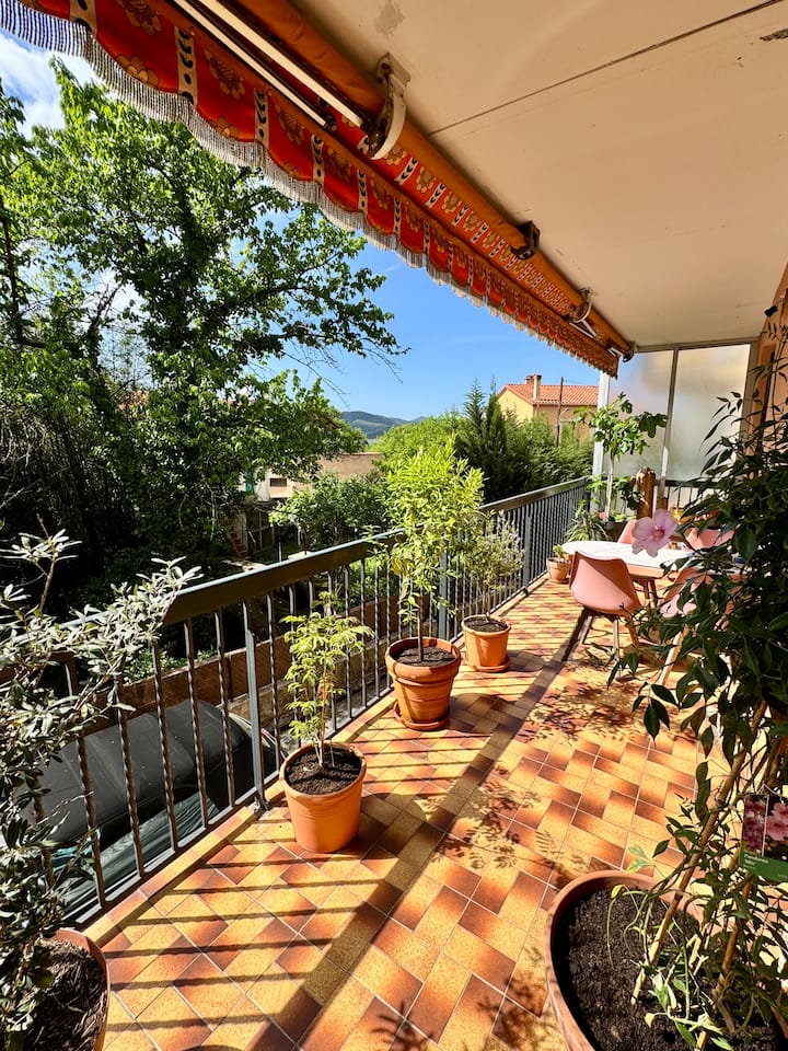 Céret Centre 2 Chambres Terrasse & Vue Montagne - Céret