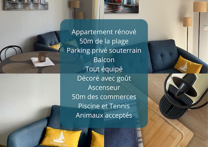 Cabourg: 50m De La Plage Avec Balcon - Châtelaillon-Plage