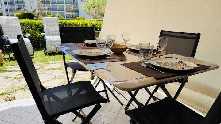 Charmant Appt. Classé, Clim, Fibre, Jardin, Plage - La Grande-Motte