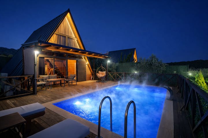 Sıcak Havuzlu Sunset Bungalov 1 Vn#101 - Köyceğiz