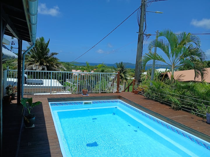L'escale Paisible: Maison Spacieuse Avec Piscine - Martinica