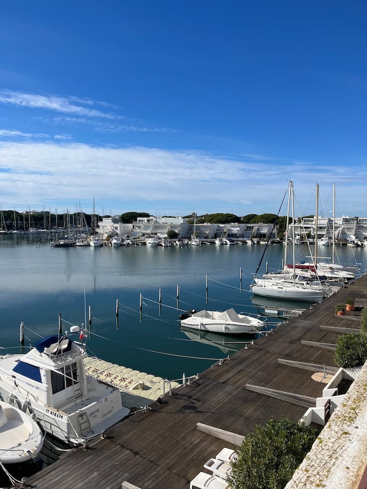 Marina T3, Calme, Sans Vis à Vis à Port Camargue - Le Grau-du-Roi