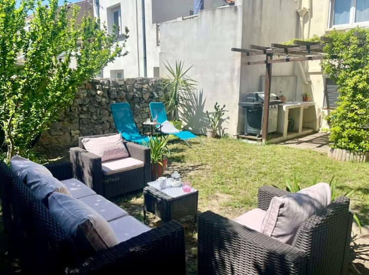T2 Climatisé Avec Jardin Privé - Centre Narbonne - Département Aude