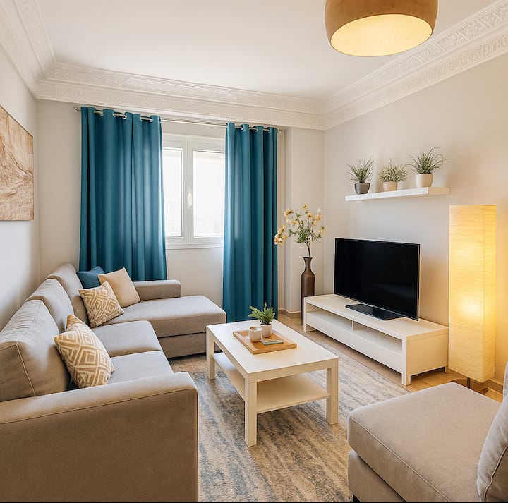 Cozy Family Flat- Parking 7minguéliz Fiber100mega - Marrakech