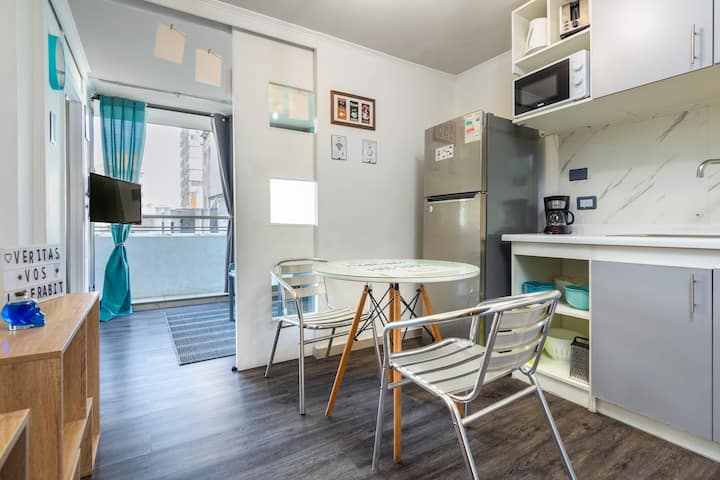 Santa Lucia Subway | Apt Whit Balcony Full Equiped - Santiago