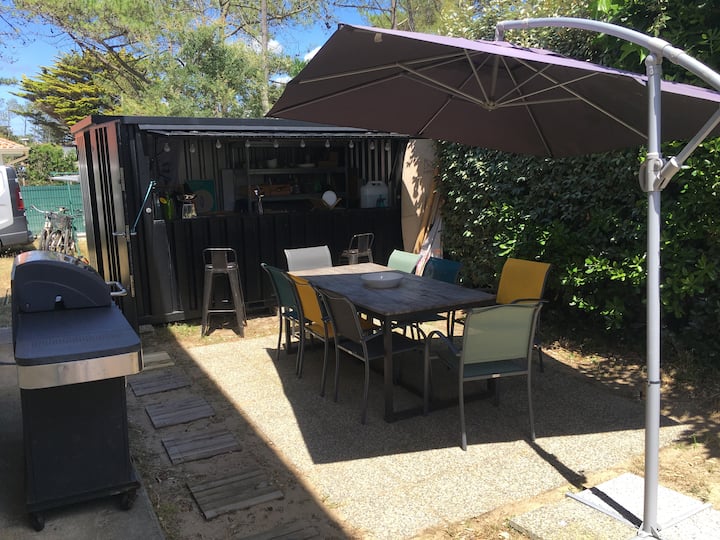 Lit "Le Santocha" Dans Surfhouse  Tout à Pied - Vieux-Boucau-les-Bains