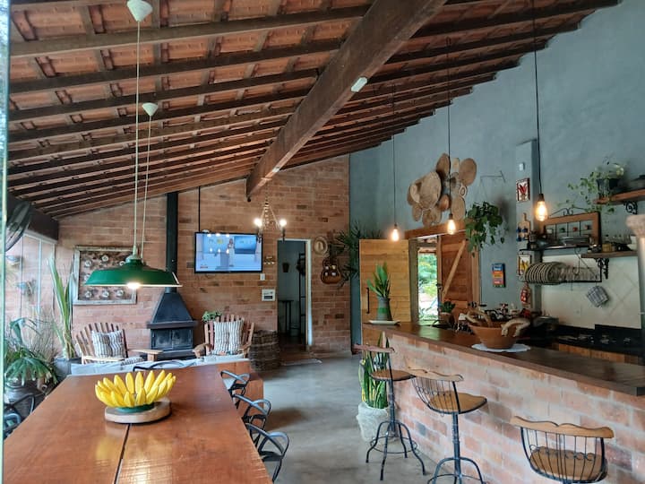 Chalé Com Lareira E Piscina - Itatiaia