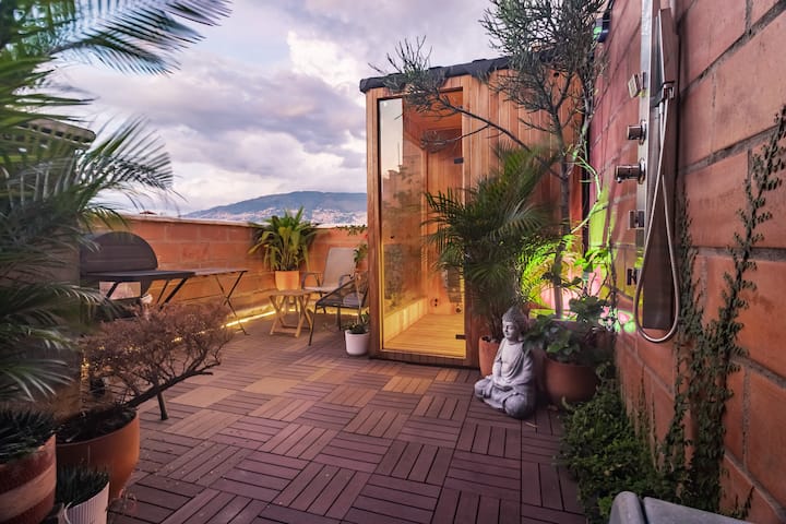 Penthouse/king-bed/finishsauna/700 Fiber/ Ac - Medellín