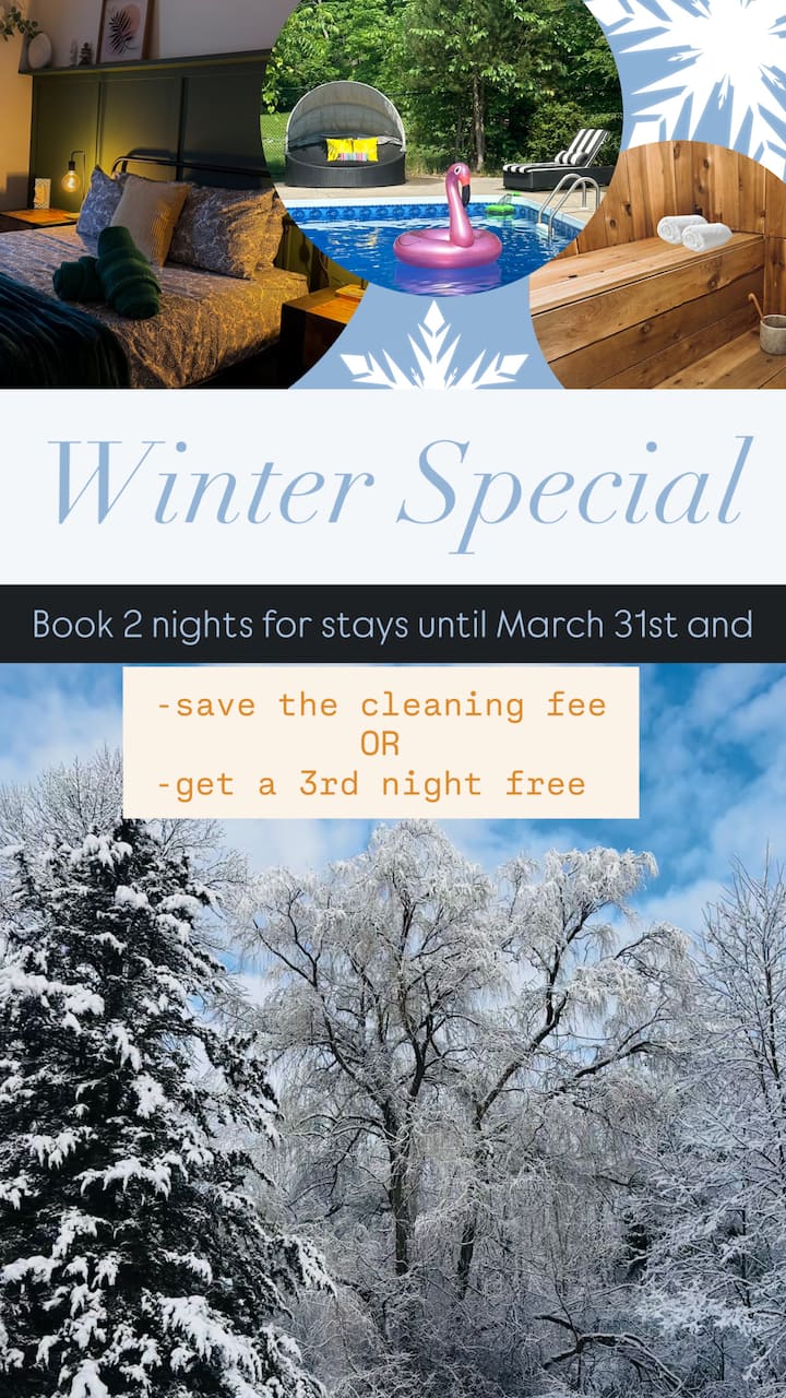 Beautiful Relaxing Getaway With Sauna&private Pool - Prince Edward County