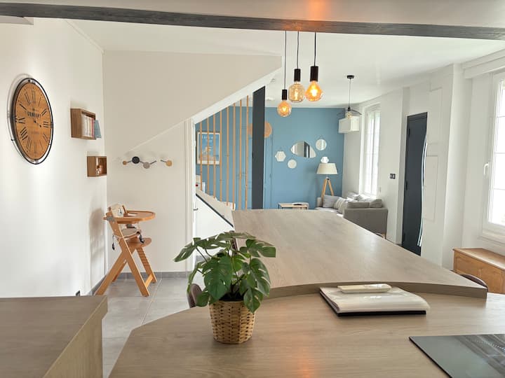 Séjour Idéal Famille : Maison Bord De Mer + Jardin - Merville