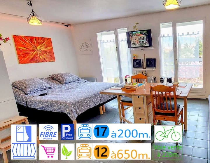 Genève 650m Tram 12 Et 17 à 200m + Parking Gratuit - Gaillard