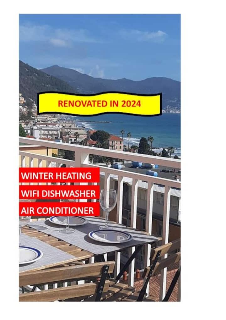 Spectacular Sea View 3 Min On Foot From The Sea - Laigueglia