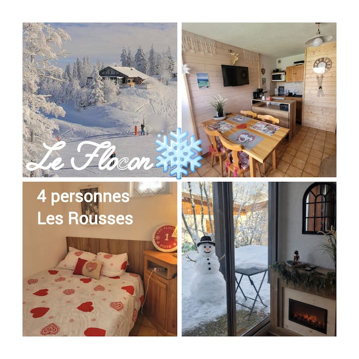 Le Flocon, Joli Cocon Avec Cheminée. Draps Inclus - Prémanon