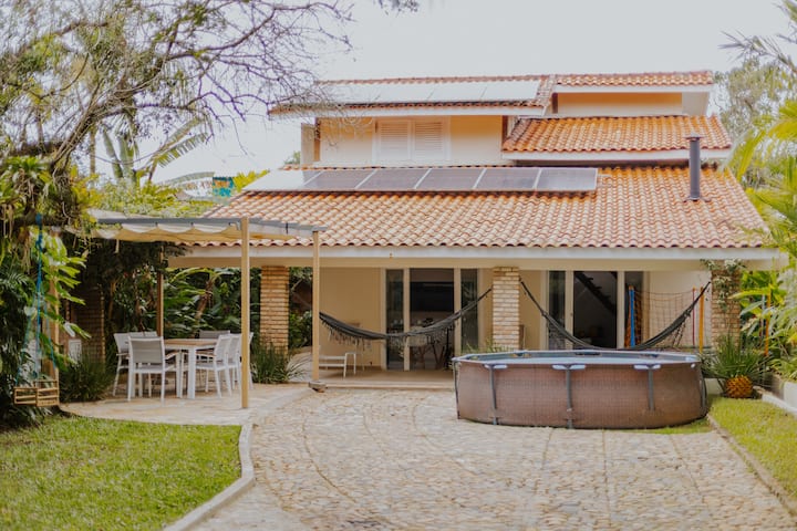 Maresias, Linda Casa Com Escritorio Isolado - São Sebastião
