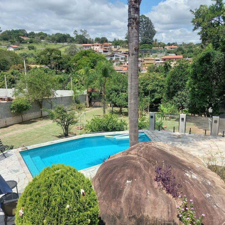 Chácara Com Piscina Climatizada  Para Alugar - Atibaia