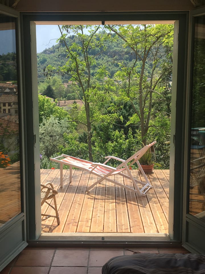 Chambre Indépendante Avec Vue Et Terrasse Privée - Limoux