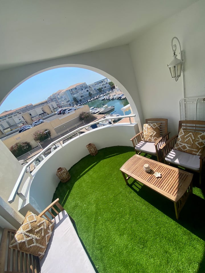 Studio Cabine 20m2+parking Privée 5min De La Plage - 세트