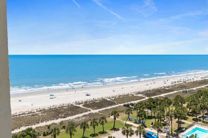 Ocean View Myrtle Beach Condo | Pools & Hot Tubs - Myrtle Beach