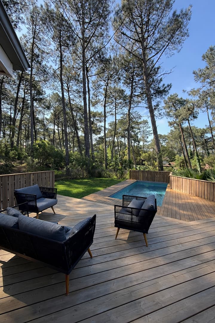 Villa Piscine+jacuzzi 500m Océan, Golf & Spa - Seignosse