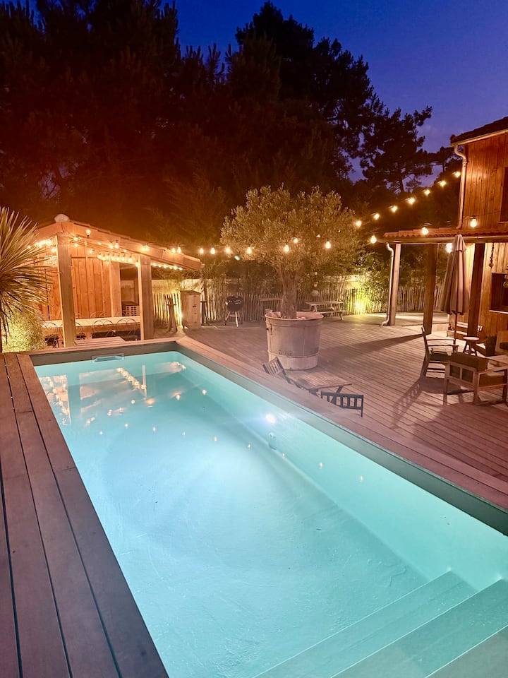 Villa Atypique « Cabane Oléron »Avec Piscine - Île d'Oléron