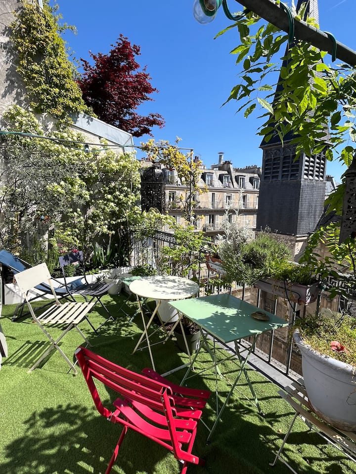 Your Terrace Over Paris Skyline - 2 Bedrooms - Paris