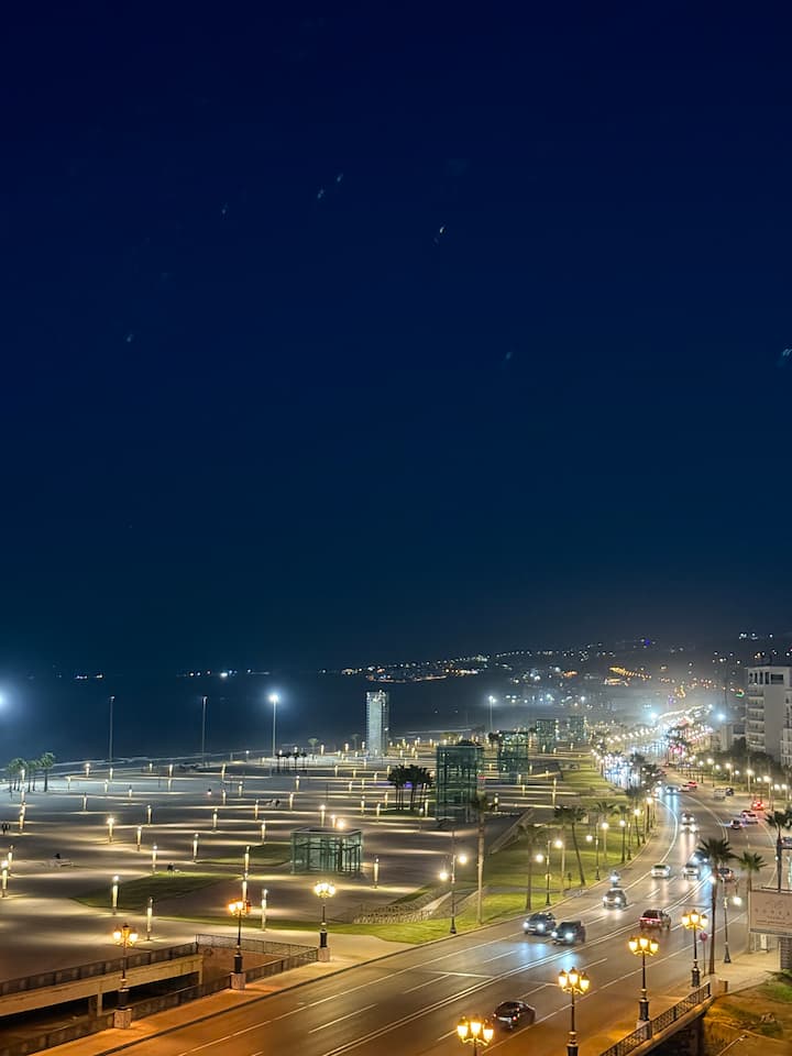 Vue Panoramique Sur Mer Et Sur Le Bolvar Mohamed 6 - Tangeri