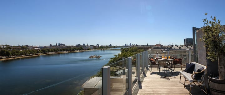 Penthouse Central Avec Terrasse Privée Sur Le Toit - Copenhague
