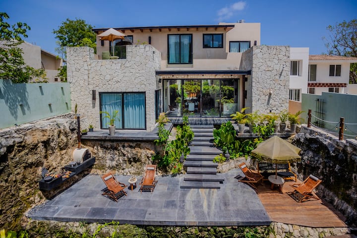 Welcome To Casa Nahá Casa Del Agua Private Cenote - Puerto Aventuras