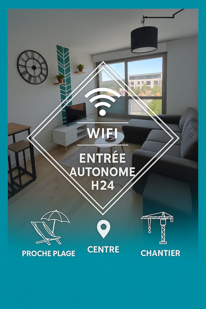 Appart Floride-parking Privé > Front De Mer/centre - Saint-Nazaire