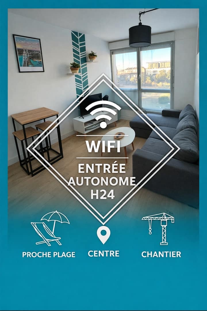 Appart Floride-parking Privé > Front De Mer/centre - Saint-Nazaire