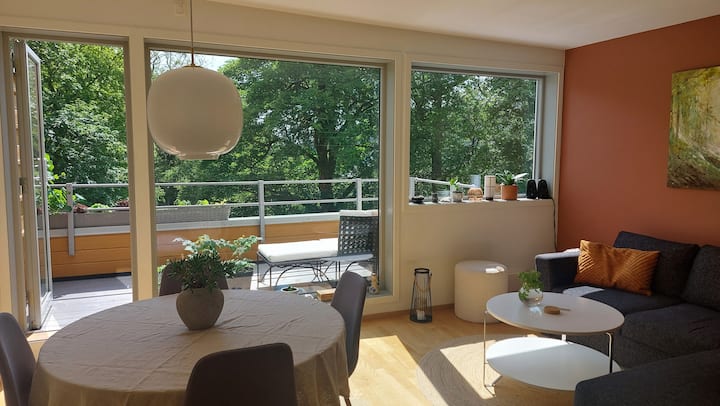 Treetop Penthouse 12 Min From City Centre - Aéroport de Bergen (BGO)