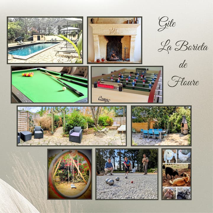 Gite à La Ferme, Piscine, Cheminée, Billard, Baby - Aude