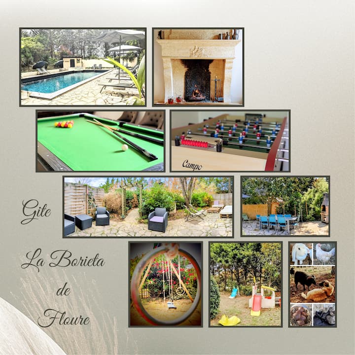 Gite à La Ferme, Piscine, Cheminée, Billard, Baby - Aude