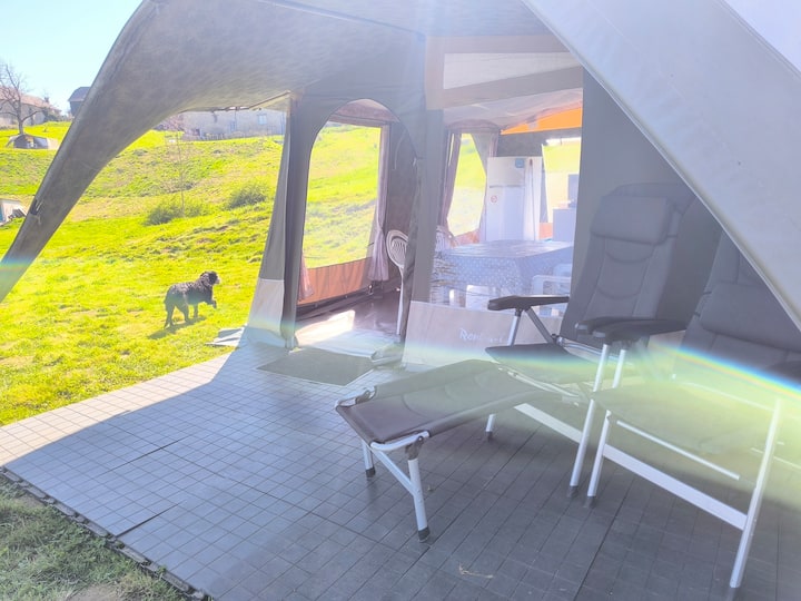Nature Tente Glamping 4-5 Personnes, Piscine Calme - Corrèze