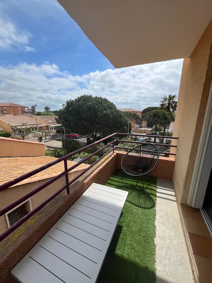 Studio Mas De La Pinède Avec Parking - Vendres Plage