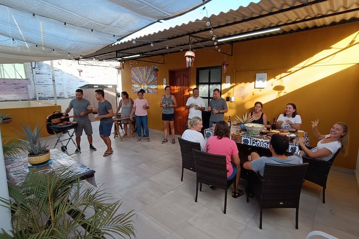 1 Terraza Centro 9 Pax 3 Hab Cocina+parking+asador - Oaxaca
