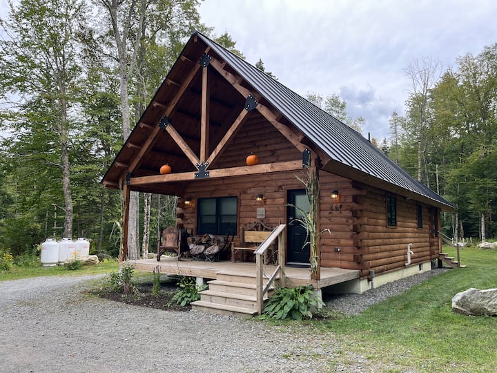 Log Cabin, King Beds & Ac Near Hike/swim/golf/bike - Stratton, VT