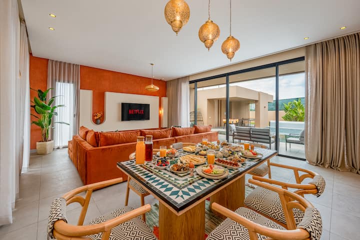 Villa Piscine Sans Vis-à-vis Chauffée 0€ De Frais - Maroc