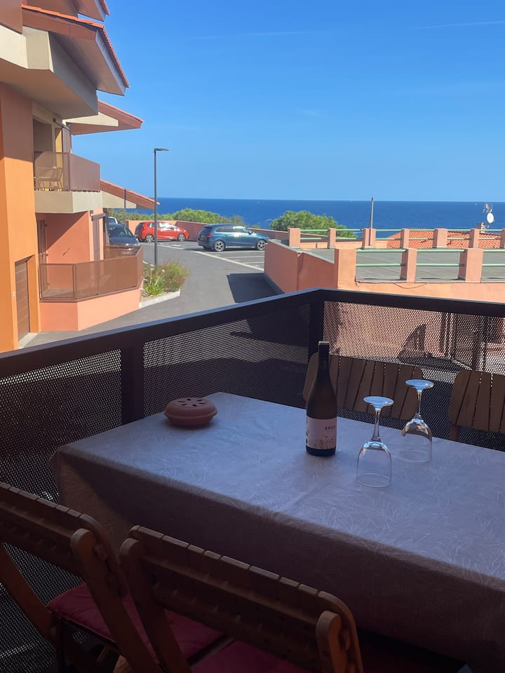 T2 Vue Mer, Terrasse, Parking Privé, 5min Plage - Plage de Collioure (Les pêcheurs)