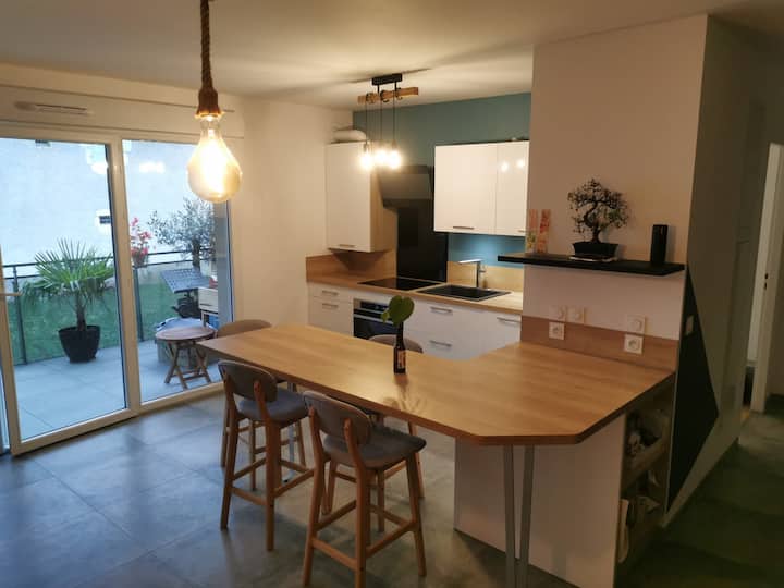 T2 Cosy 50 M2 Avec Grand  Balcon à 2 Pas Du Lac - アヌシー