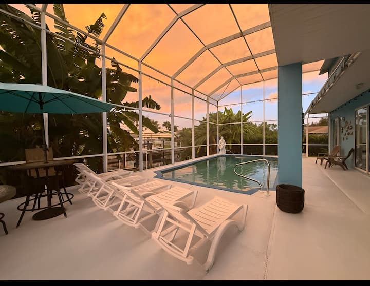 Water Front House, Heated Pool, Kayaks, Games - Fort Myers, FL