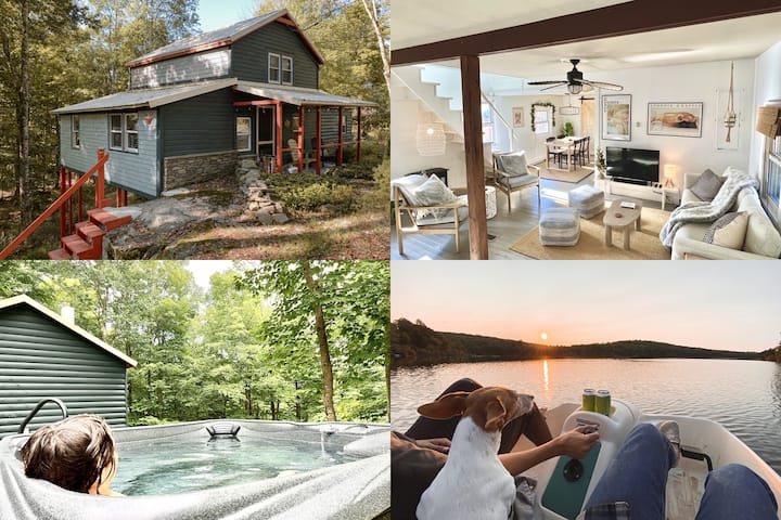 Hot Tub–pedal Boat+paddle Boards–fire Pit–bbq–chic - Bethel, NY