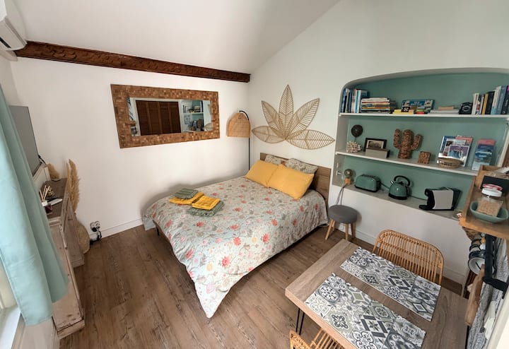 Studio Climatisé Avec Parking Et Proche De La Mer - Carqueiranne