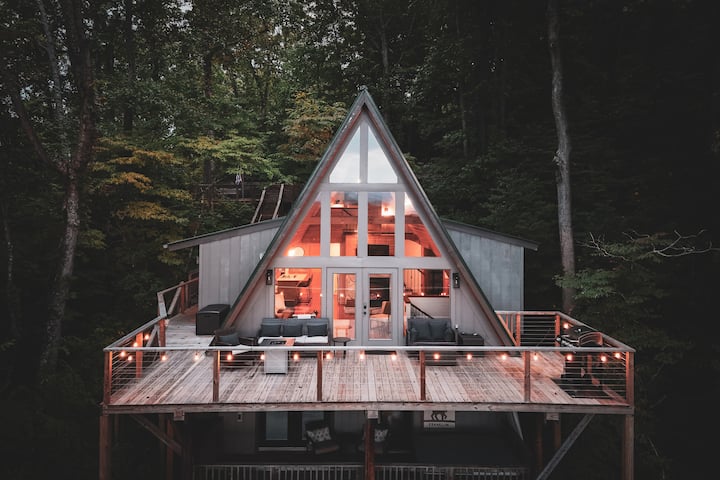 Franklin A-frame With Hot Tub And Mountain Views - Franklin, NC