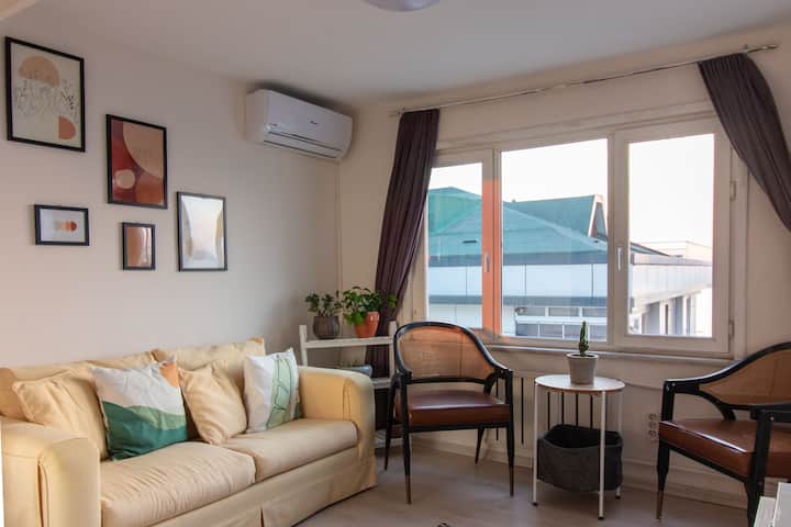 Cozy 1br With Bosphorus View & Terrace In Salacak - Istanbul