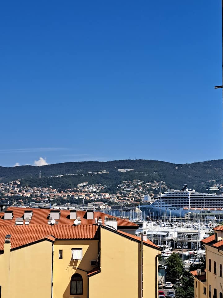 Economo House, Sea View With Balcony, Bright - Triest