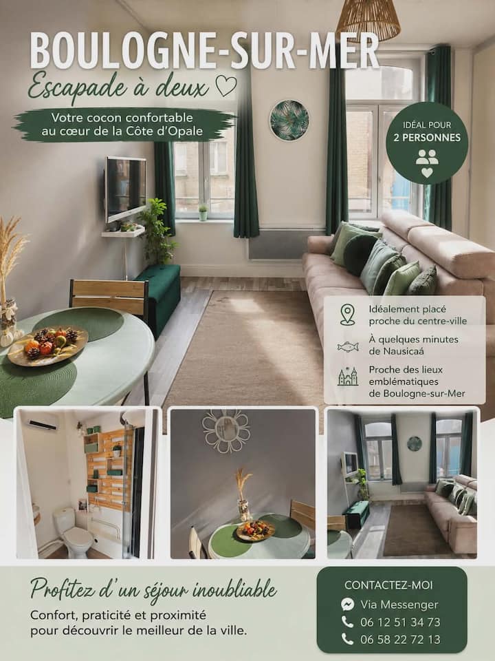 Appartement Nature Hyper Centre - Équihen-Plage